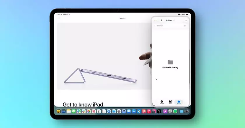 Regreso de la función Slide Over en la segunda versión beta de iPadOS 26.1