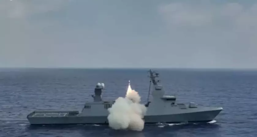 Las Fuerzas de Defensa de Israel probaron un misil antibuque Gabriel 5 ...