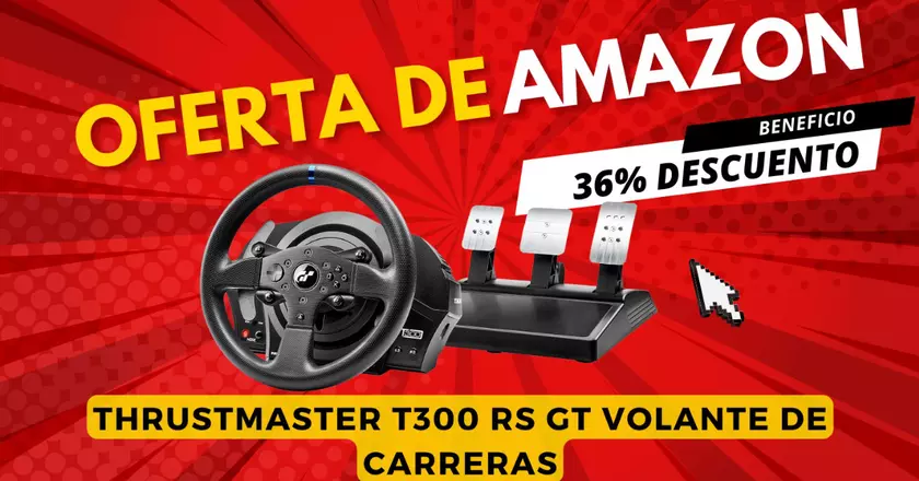 Thrustmaster T300 RS GT Volante de Carreras con descuento de 160