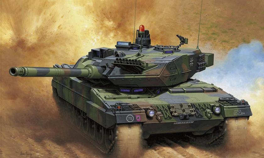 Los tanques Leopard, los sistemas de artillería PzH 2000 y los cañones antiaéreos Gepard SPAAG ...