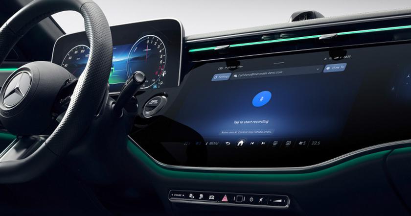 Mercedes-Benz presenta la nueva aplicación MBUX Notes para notas de voz